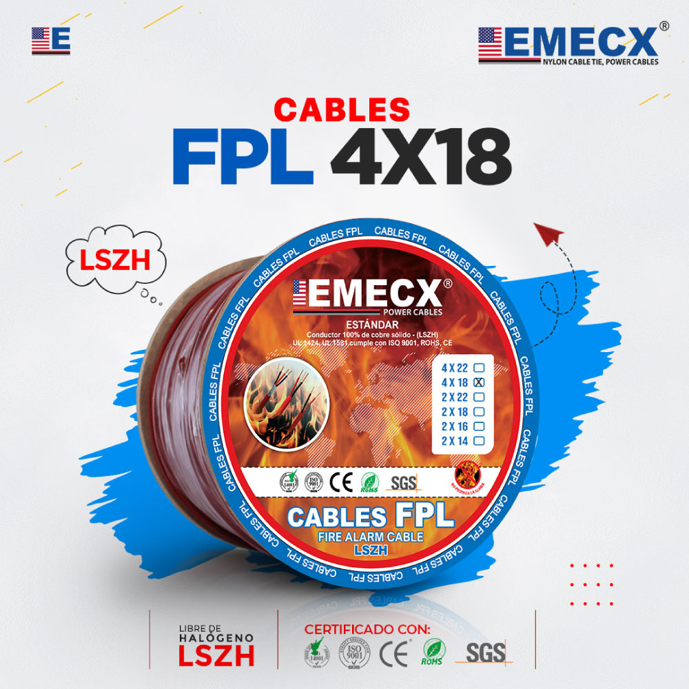CABLE FPL 4X18AWG LSZH – EMECX - Grupo Yllaconza
